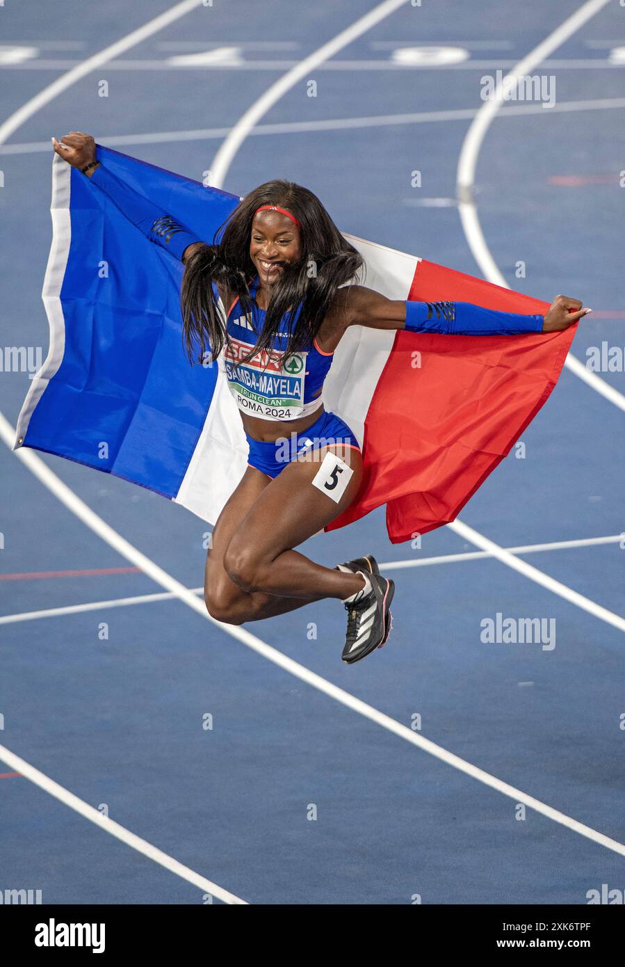 Cyrena Samba-Mayela (France), women's 100m hurdles gold medal at ...