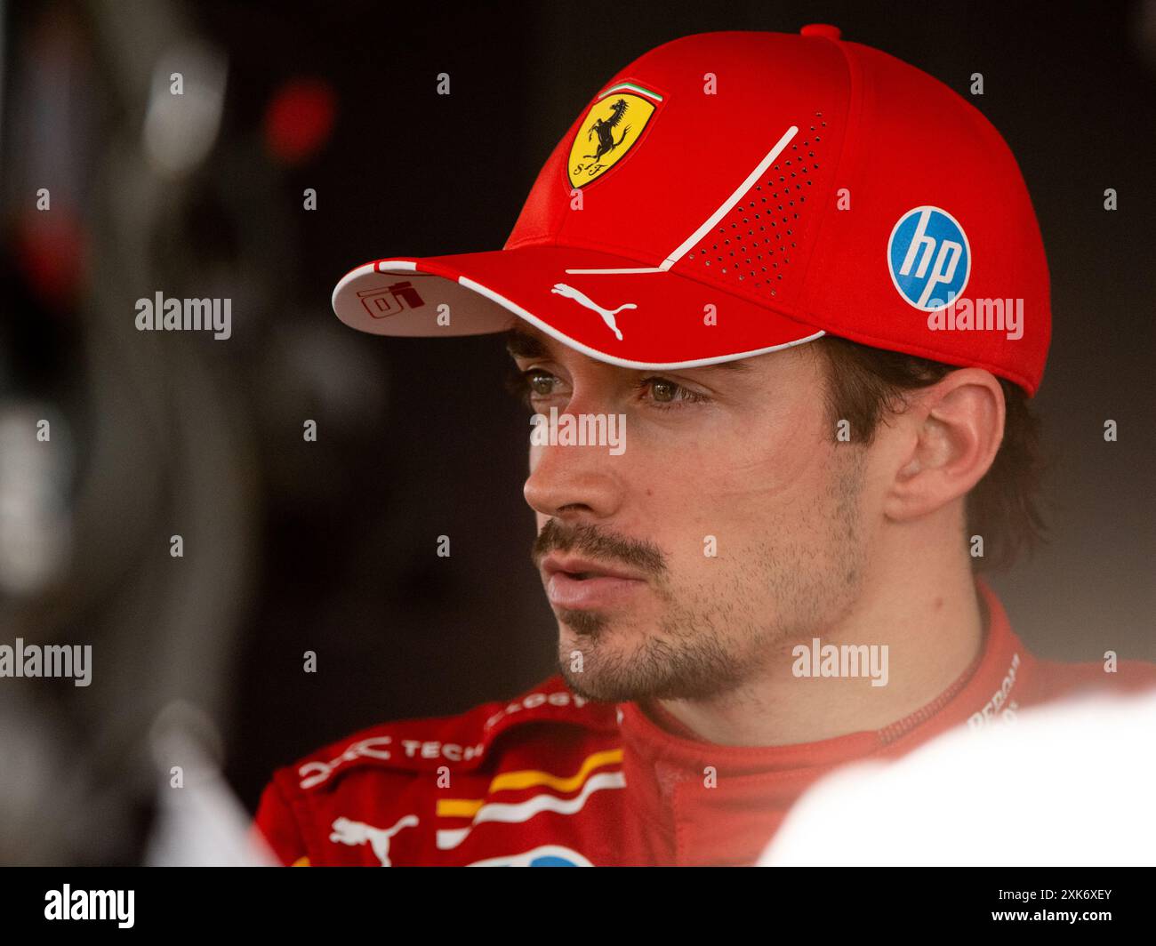 Charles Leclerc (Scuderia Ferrari HP, Monaco, #16) beim Interview, HUN ...