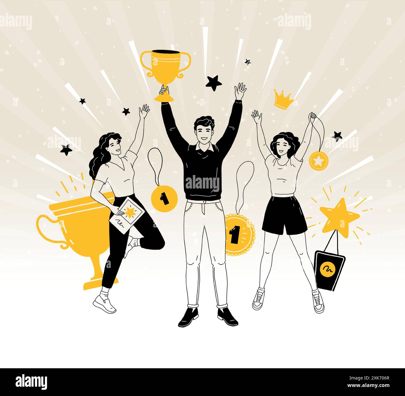 Man medals sport Stock Vector Images - Alamy