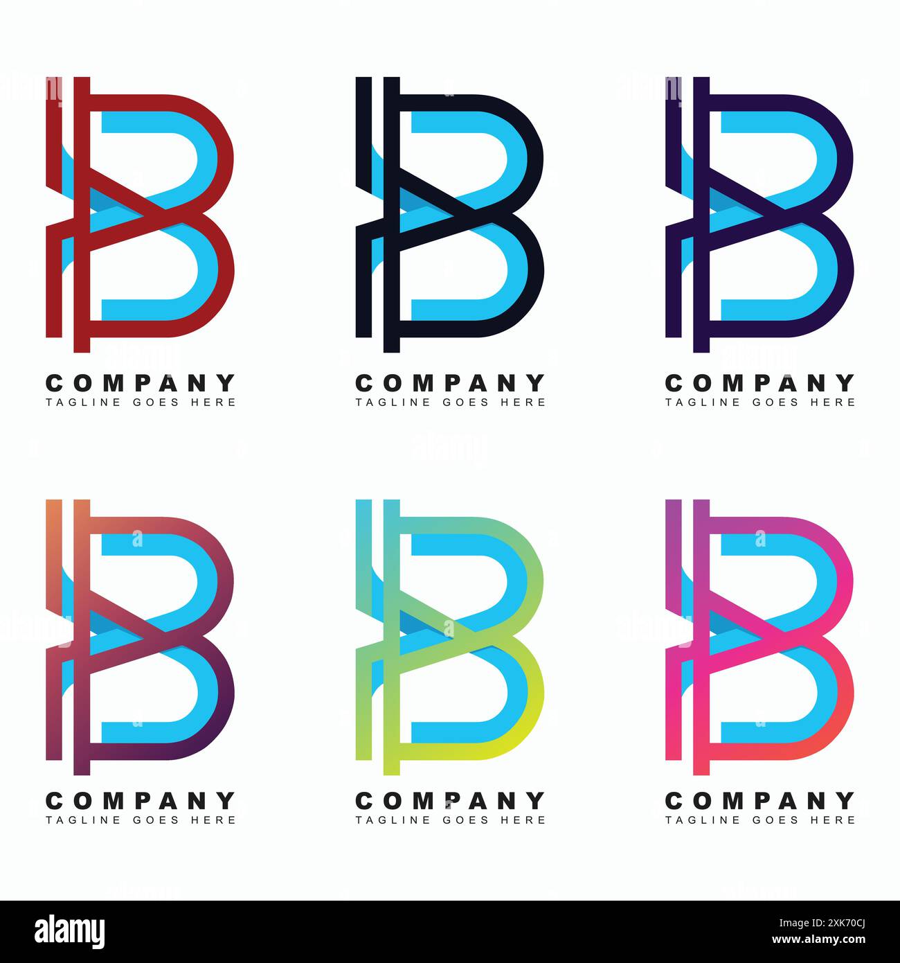 Letter B Logo vector design template Stock Vector Image & Art - Alamy
