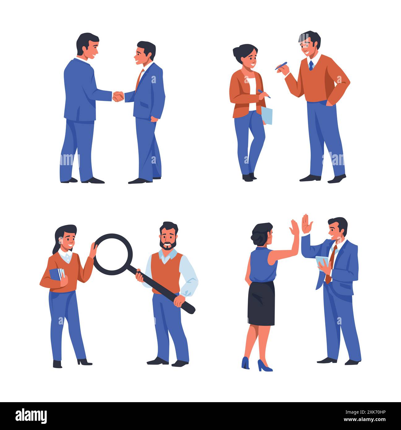 Contract signing. Businessman agreement. People communication. Office ...