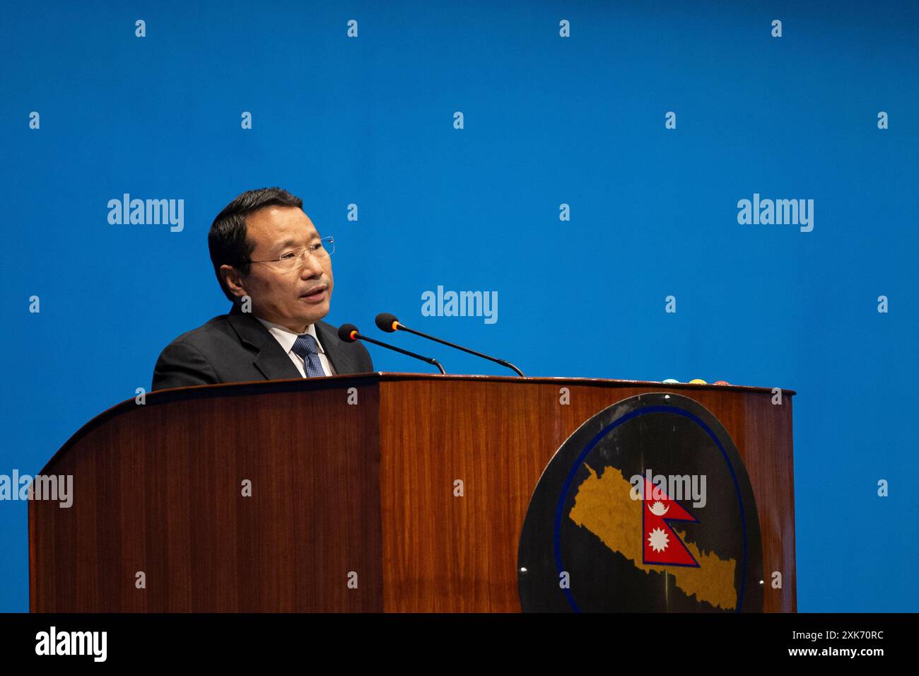 On July 21, 2024, in Kathmandu, Nepal. Former Minister of Finance and ...