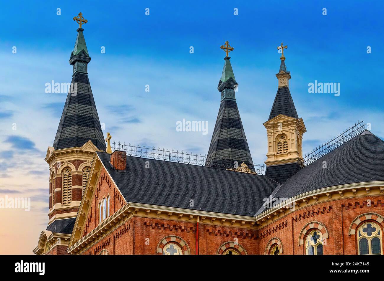 Old St. Mary's Catholic Church, Detroit, USA Stock Photo - Alamy