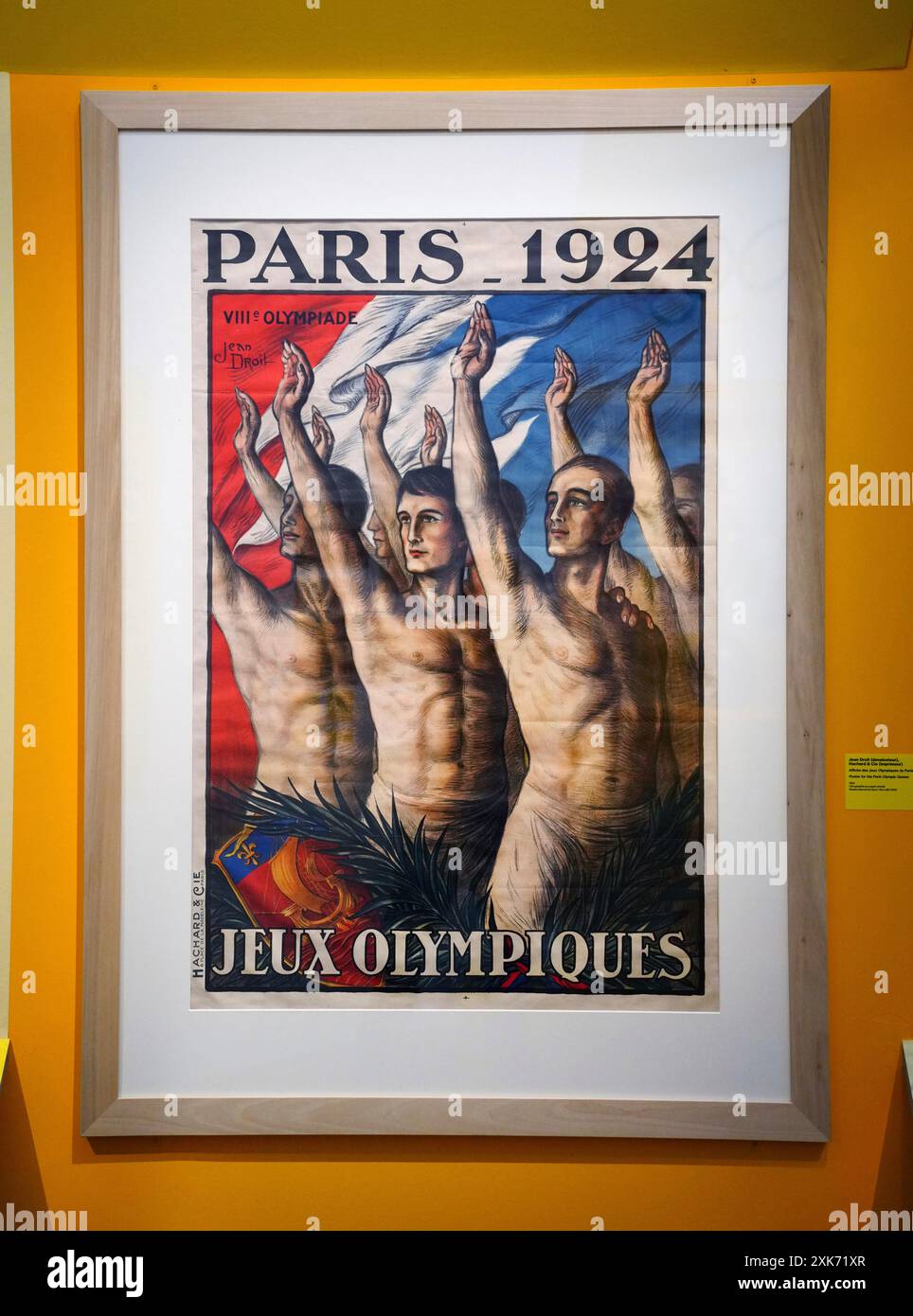 A poster used for the Paris Olympics in 1924 is displayed at the Palais ...
