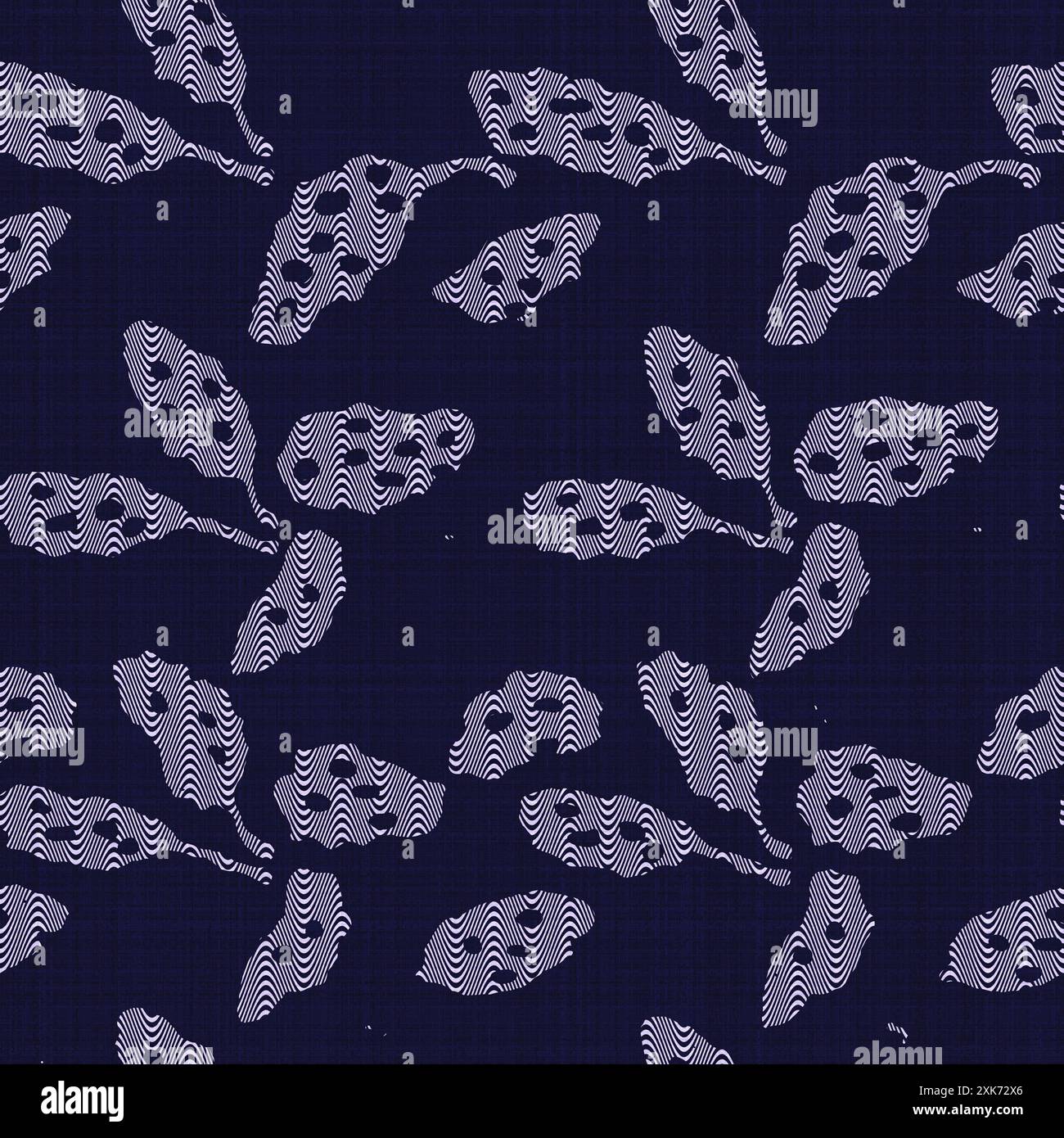 Dark purple camouflage flecked effect abstract seamless pattern ...