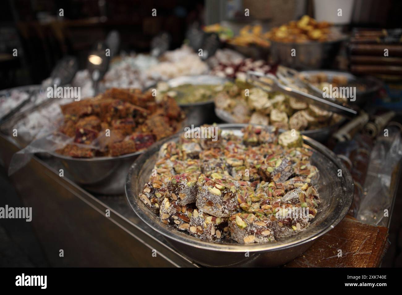 Rahat Lokum, Turkish Delight or Lokum, confections based on a gel of ...