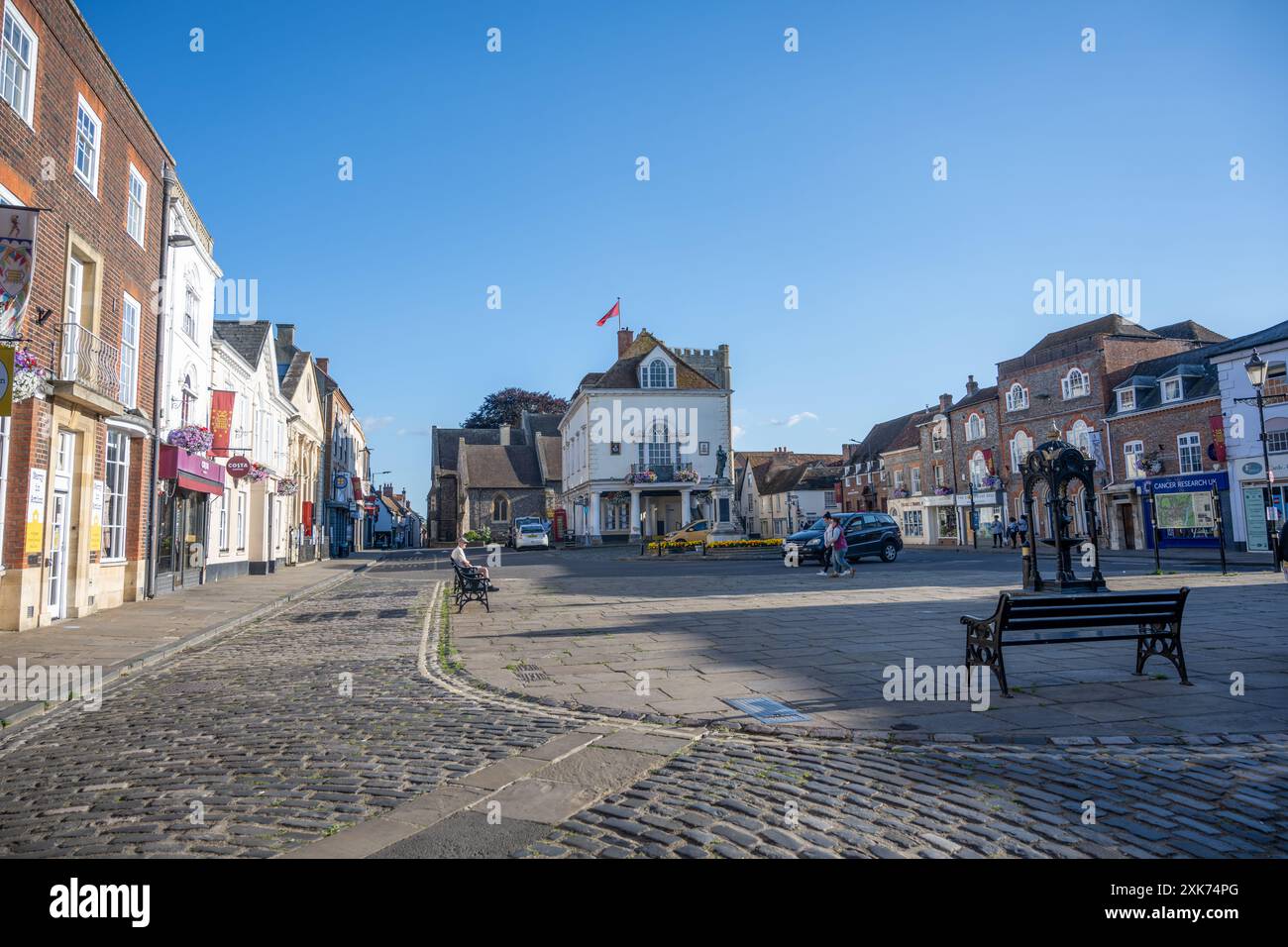 Wallingford Town Square Stock Photo - Alamy