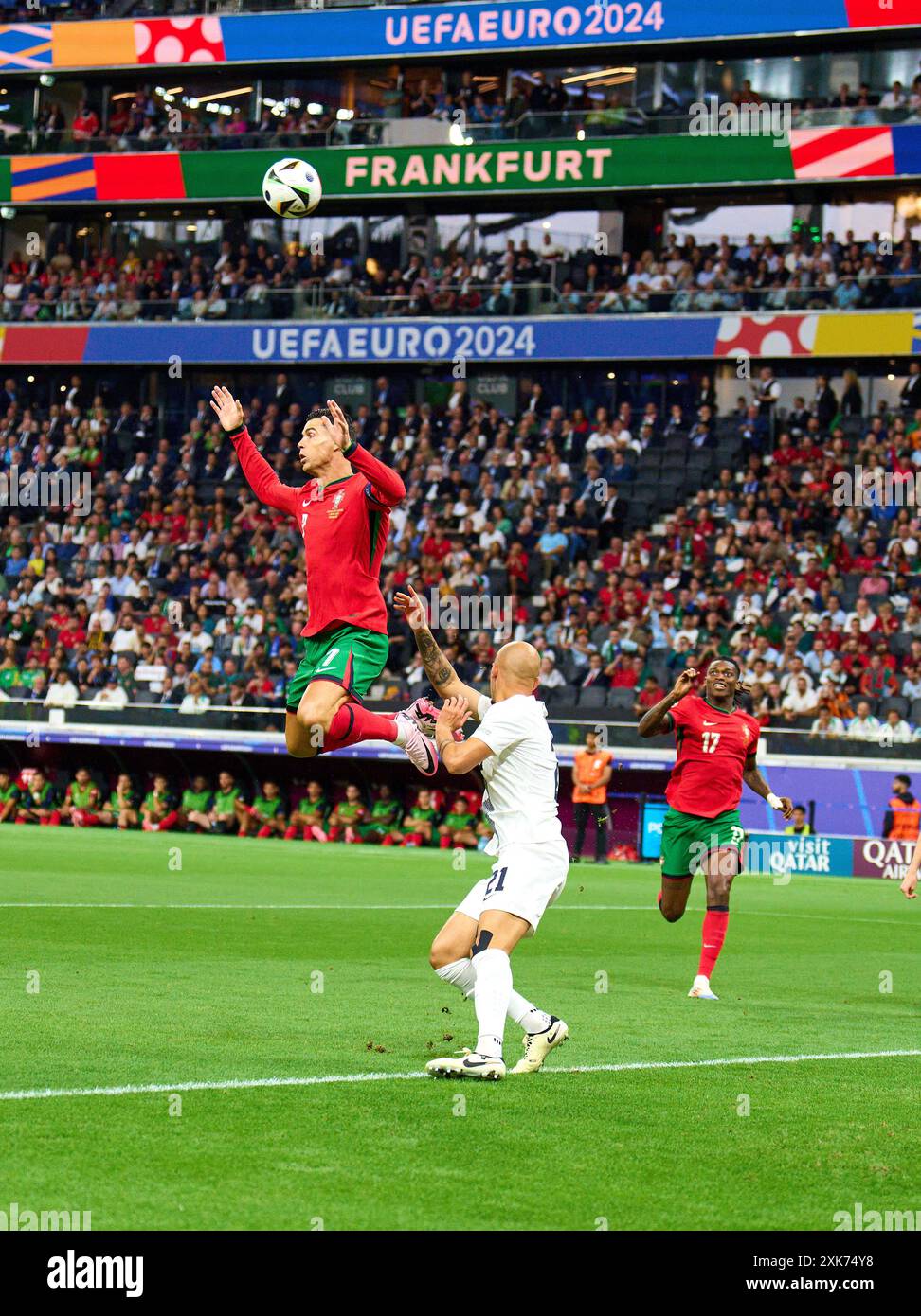 Cristiano RONALDO, Por 7 compete for the ball, tackling, duel, header ...