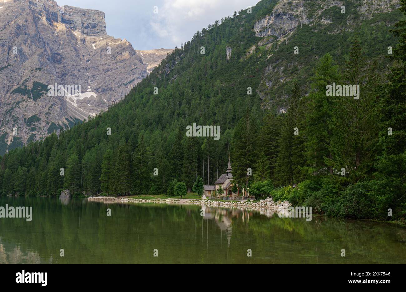 The Pragser Wildsee, or Lake Prags, Lake Braies (Italian: Lago di ...
