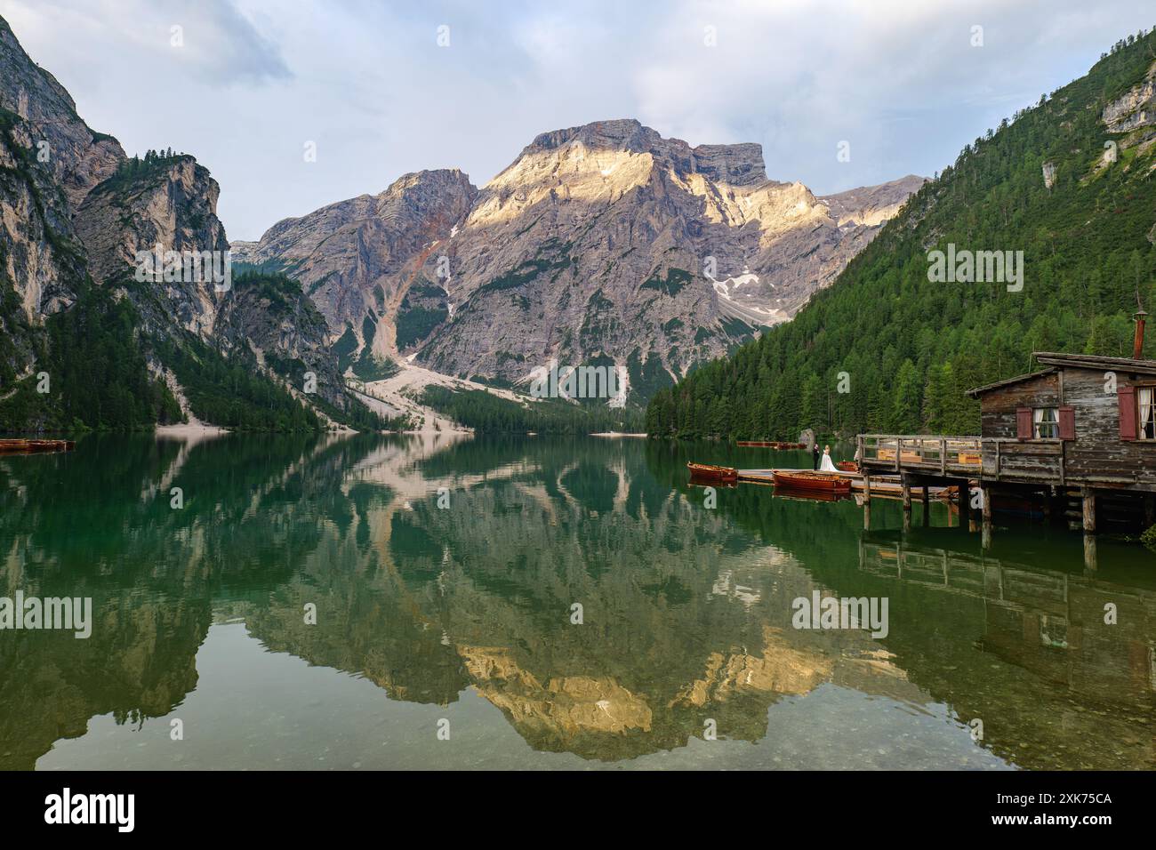 The Pragser Wildsee, or Lake Prags, Lake Braies (Italian: Lago di ...
