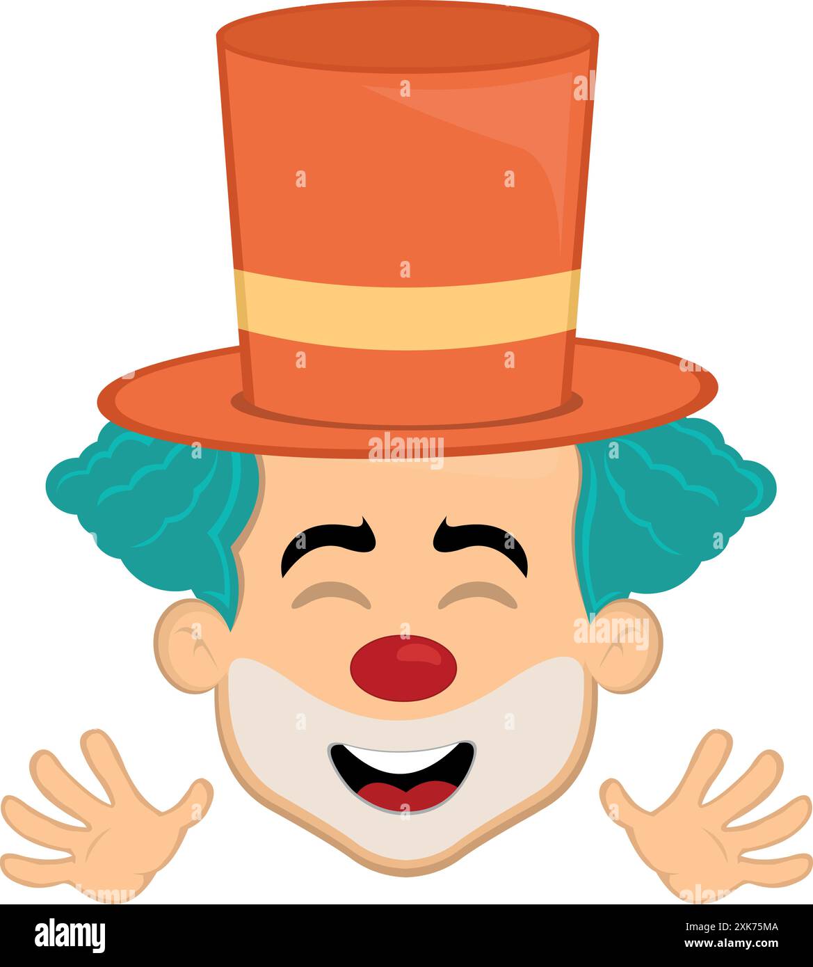 Cartoon clown waving hand hi-res stock photography and images - Alamy