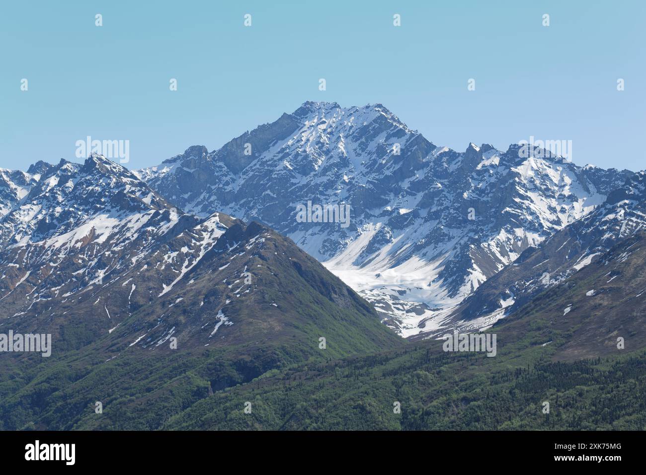 Hiking Alaska’s Matanuska Glacier fed by Mount Marcus Baker in the ...