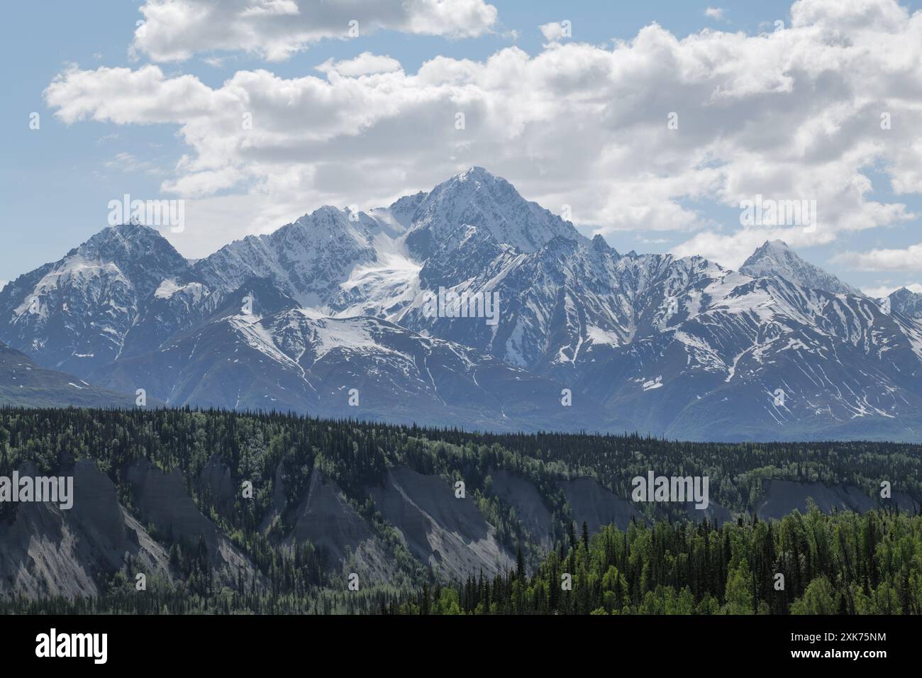 Hiking Alaska’s Matanuska Glacier fed by Mount Marcus Baker in the ...