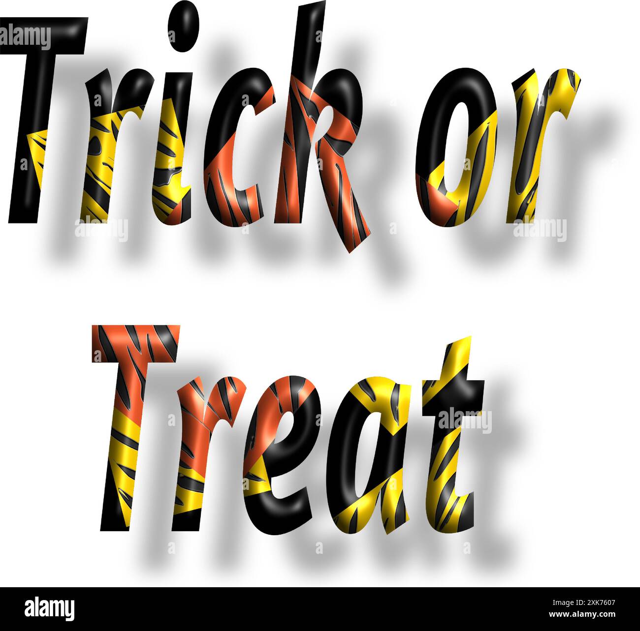 Scary Trick - Halloween Vector graphics - black, orange and Yellow ...