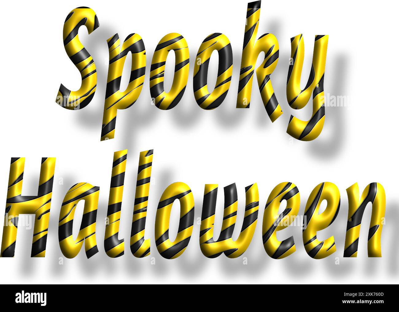 Spooky Halloween - Halloween Vector graphics - black and yellow written ...
