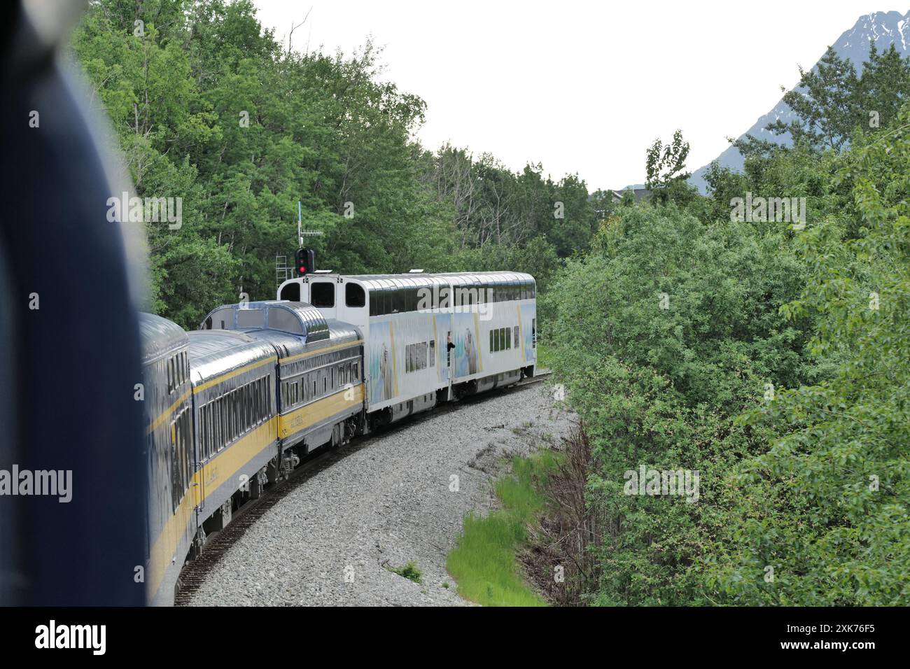Views of and from the Alaska Railroad’s Denali Star train from ...