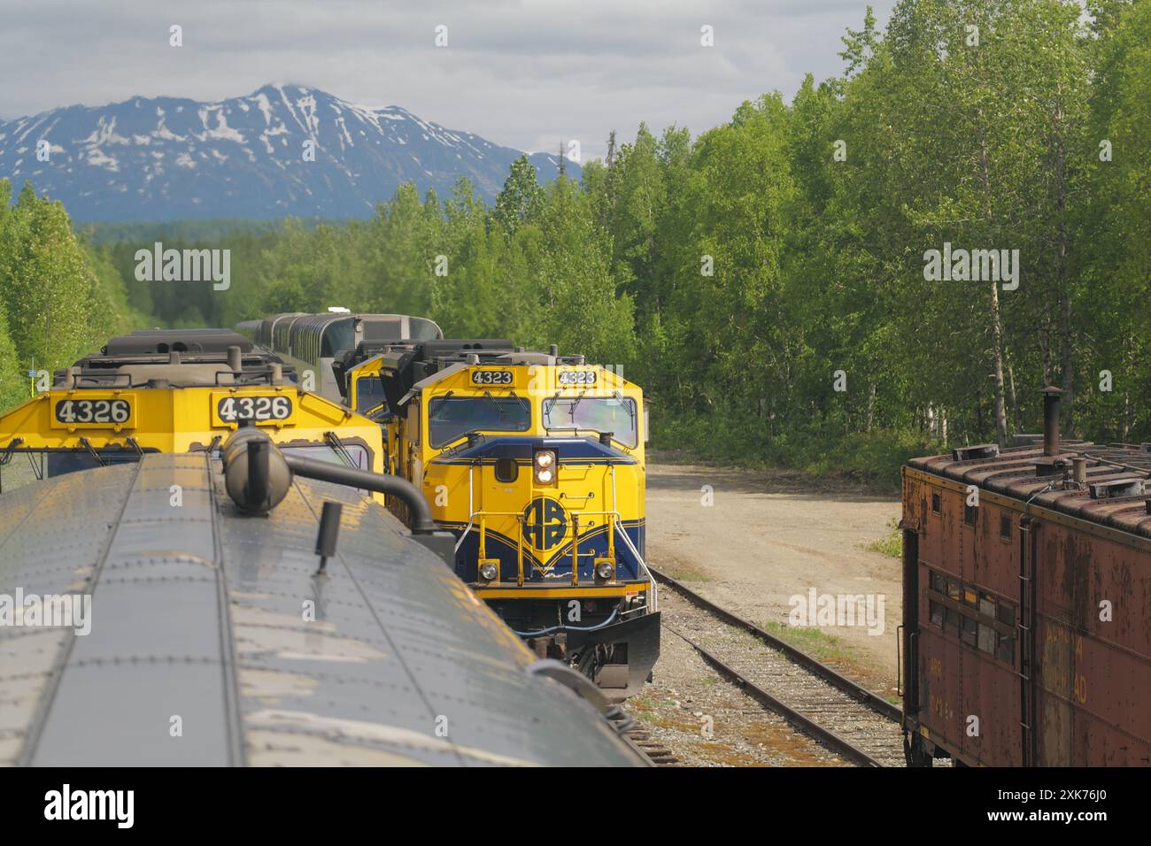 Views of and from the Alaska Railroad’s Denali Star train from ...