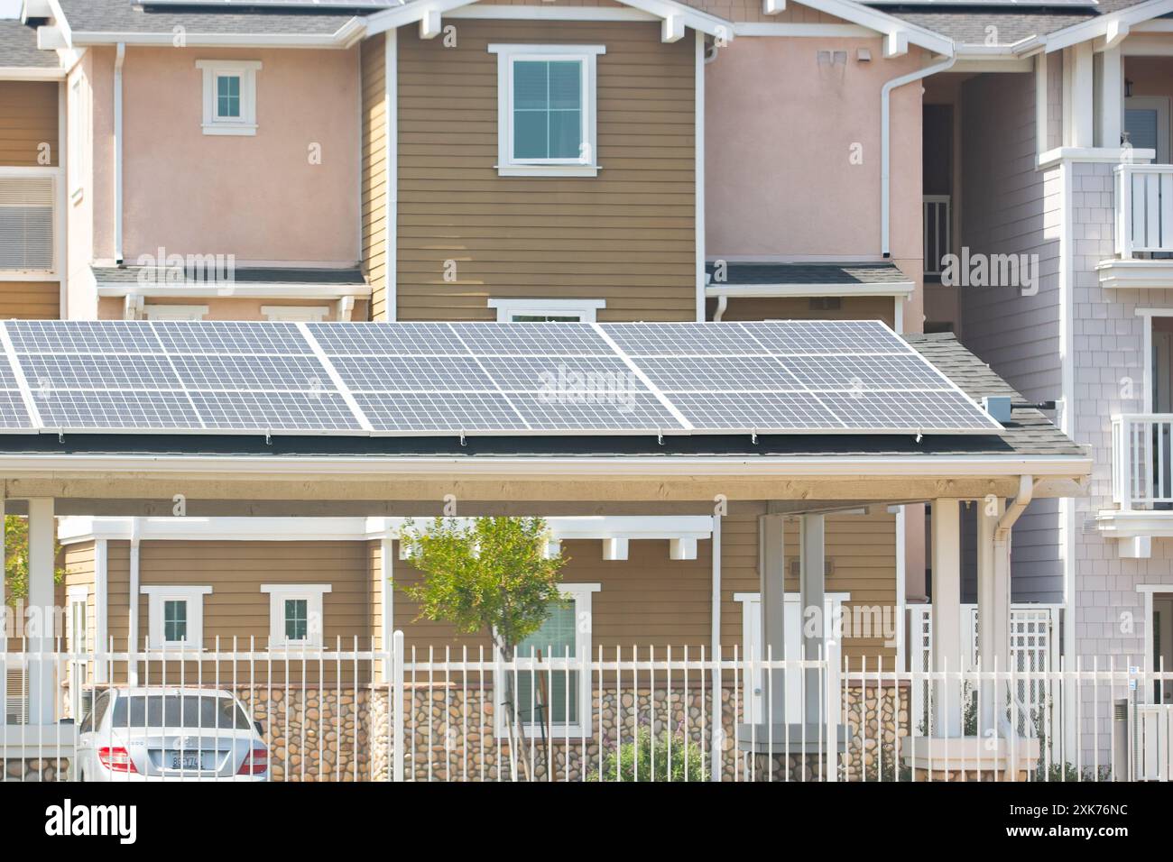 Los Angeles, California, United States - 04-07-2021: A view of solar ...