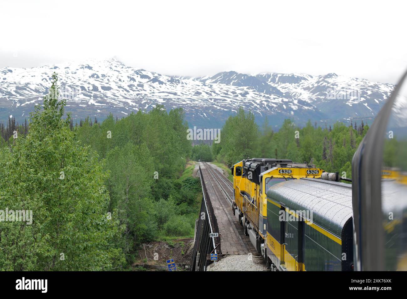 Views of and from the Alaska Railroad’s Denali Star train from ...