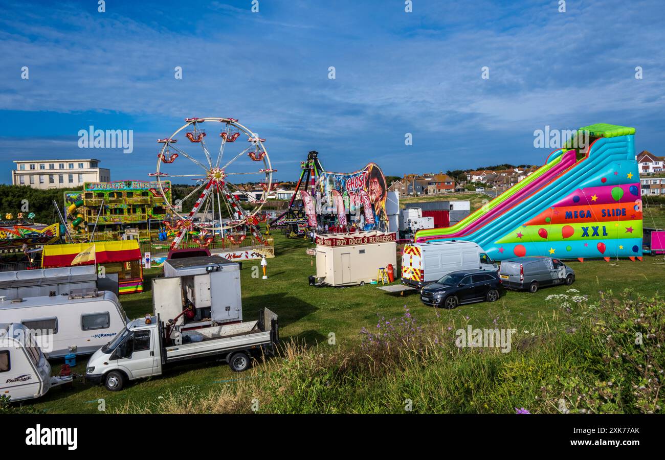 Traditional Fairground at Seaford, E. Sussex. UK Stock Photo - Alamy