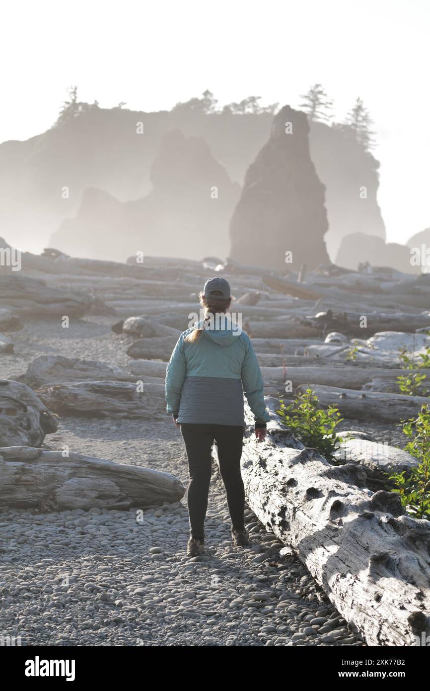 Ruby Beach, along the Pacific Coast of Highway 101 on the Olympic ...