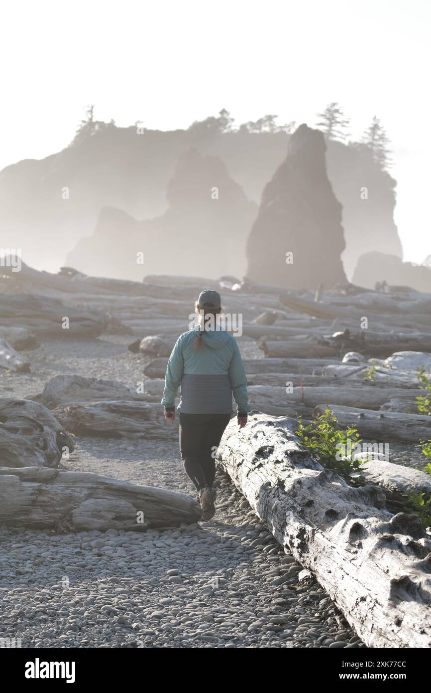 Ruby Beach, along the Pacific Coast of Highway 101 on the Olympic ...