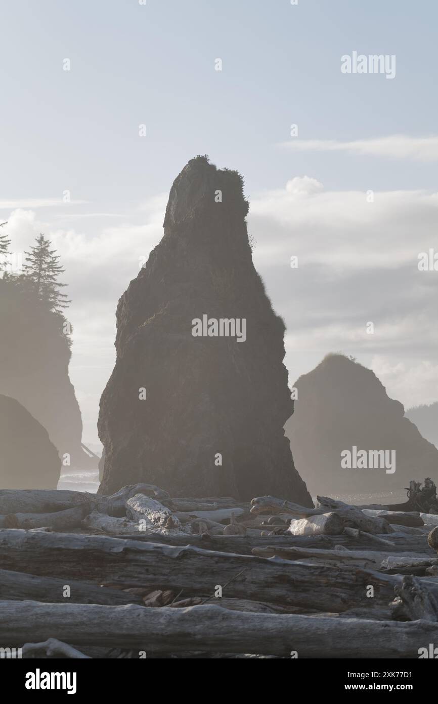 Ruby Beach, along the Pacific Coast of Highway 101 on the Olympic ...