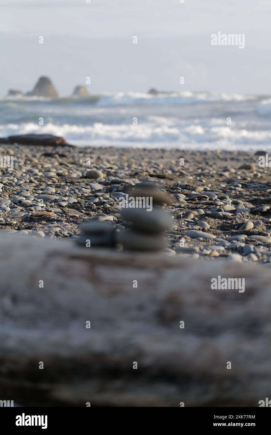 Ruby Beach, along the Pacific Coast of Highway 101 on the Olympic ...