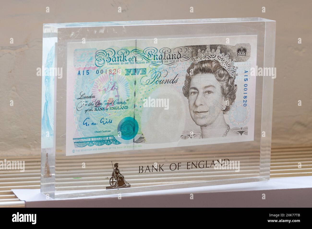 Bank of England £1 one pound note banknote printed on Portals paper ...