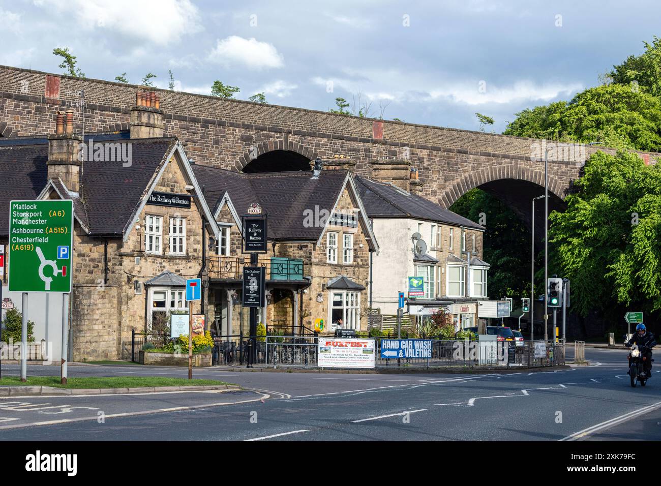 The Railway at Buxton, and viaduct Buxton is a spa town in the Borough ...