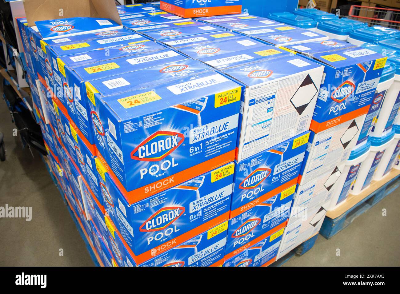 Los Angeles, California, United States - 04-06-2021: A view of several ...