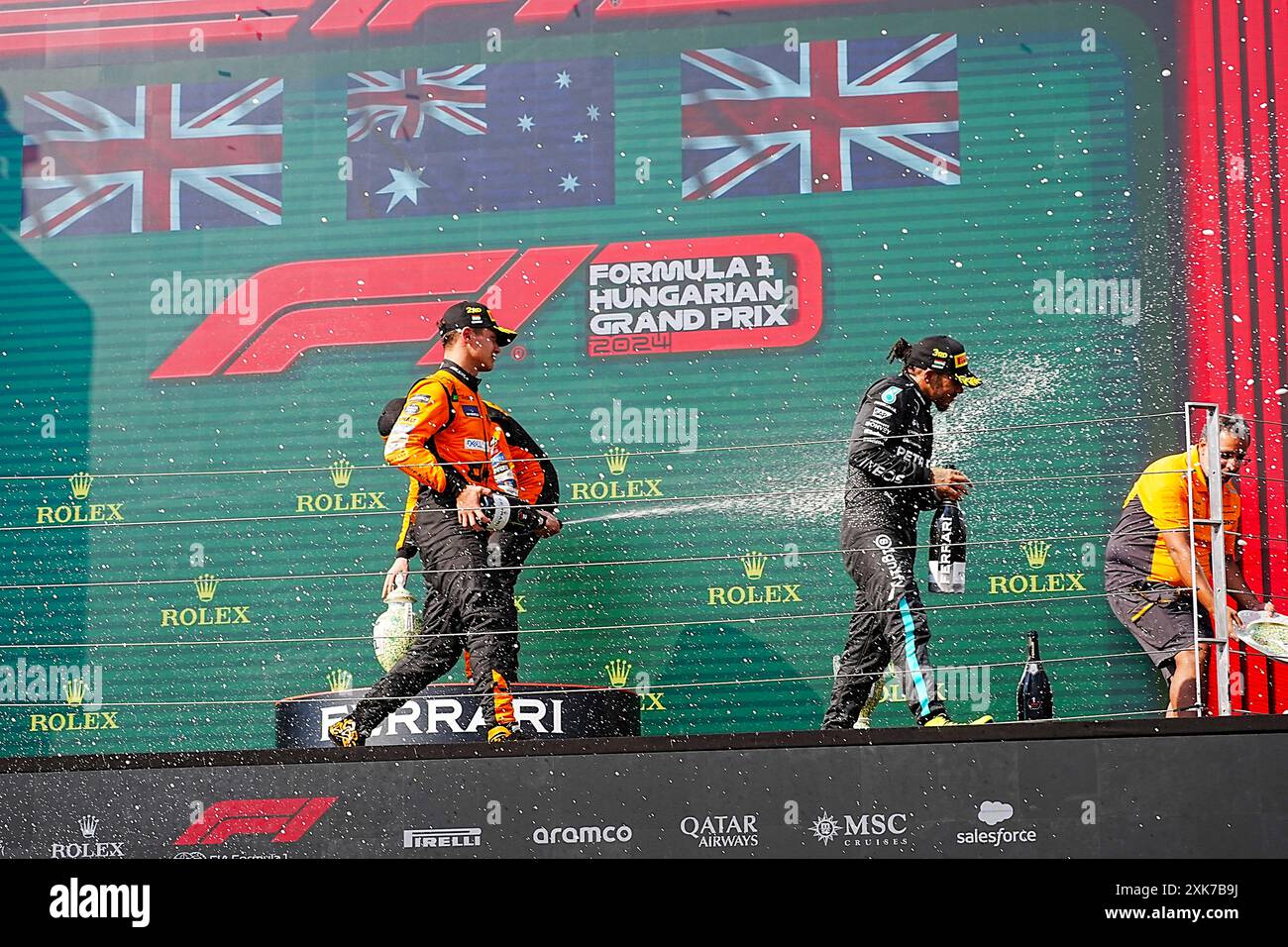 Podium of the Race during Raceday on Sunday, July 21, of Formula 1 ...