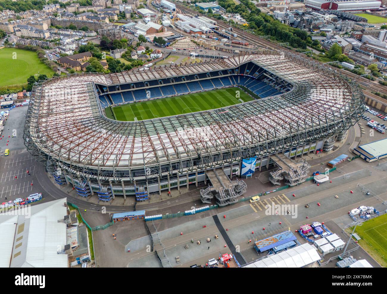 Edinburgh, UK. 20th July, 2024. General view above the Scottish Gas ...