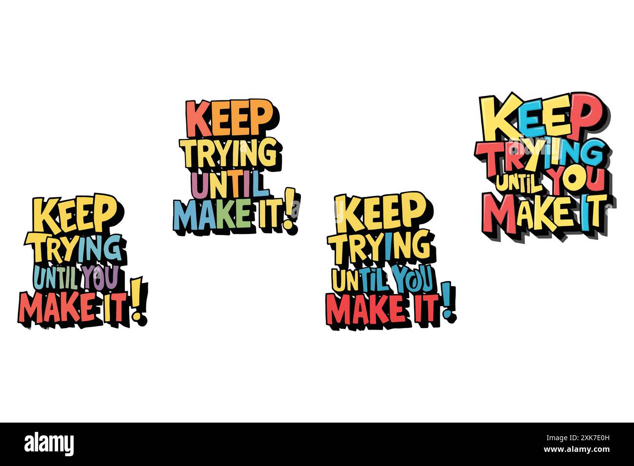 Keep trying Stock Vector Images - Alamy