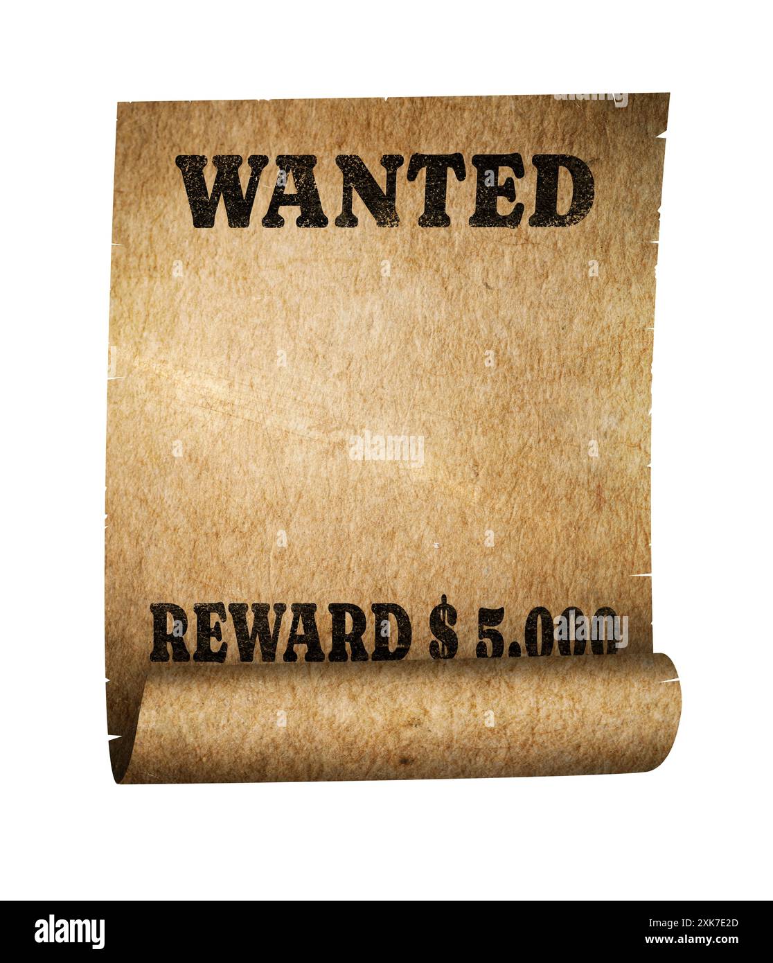 Outlaw wanted poster Cut Out Stock Images & Pictures - Alamy