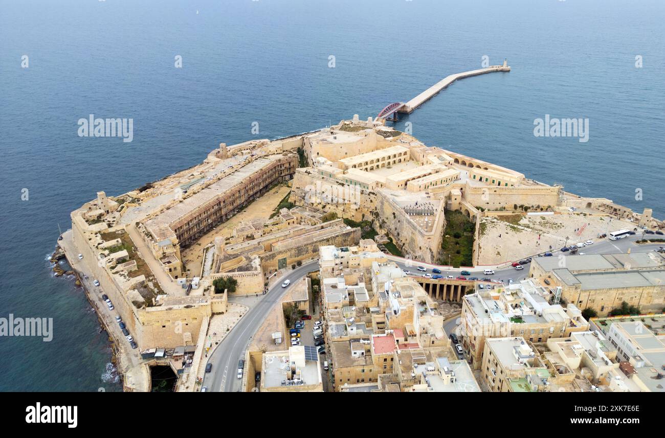 Overview of fort St. Elmo in Valetta, Malta Stock Photo - Alamy