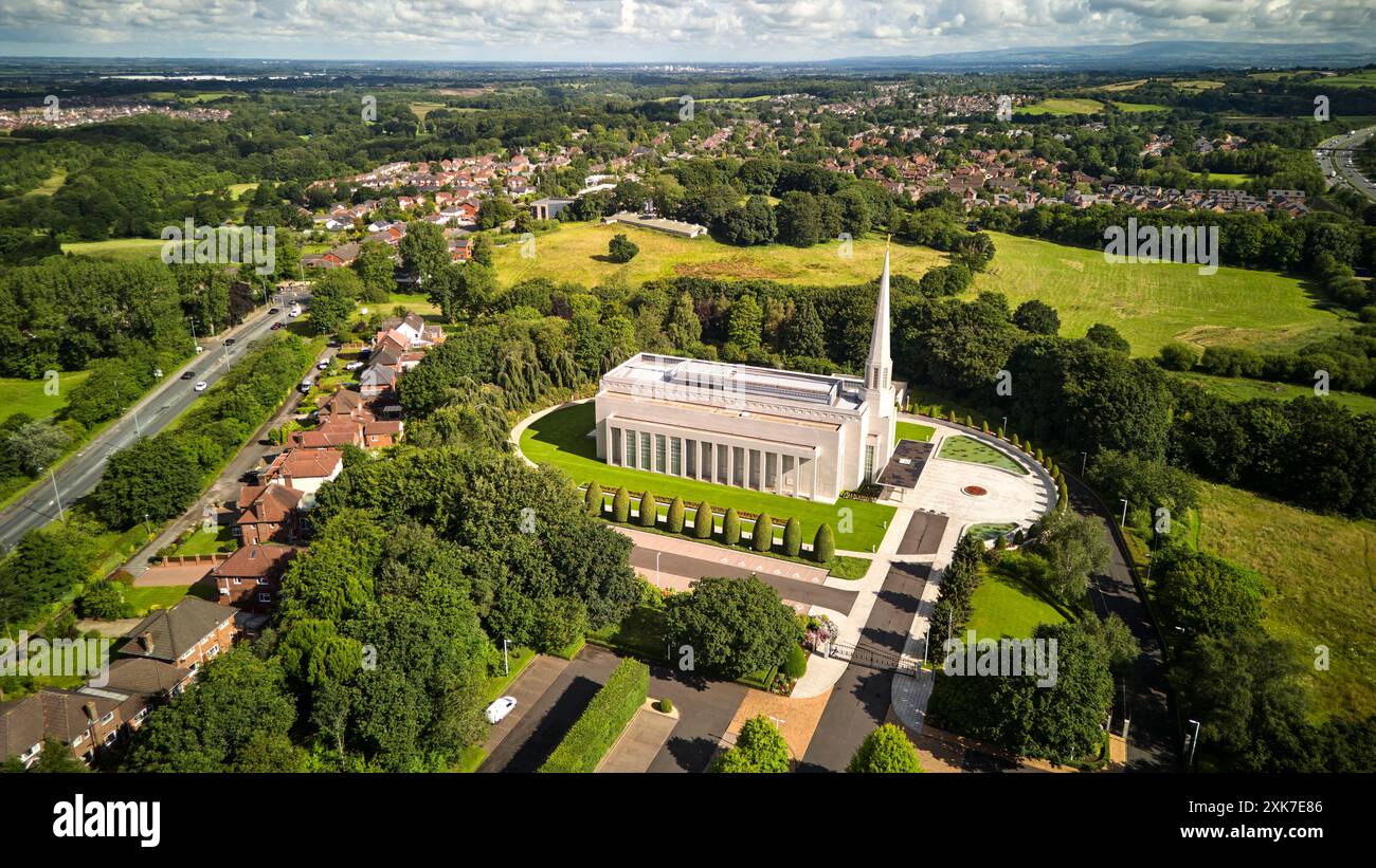 Chorley Lancashire and the a6 road with Preston England Temple Stock ...