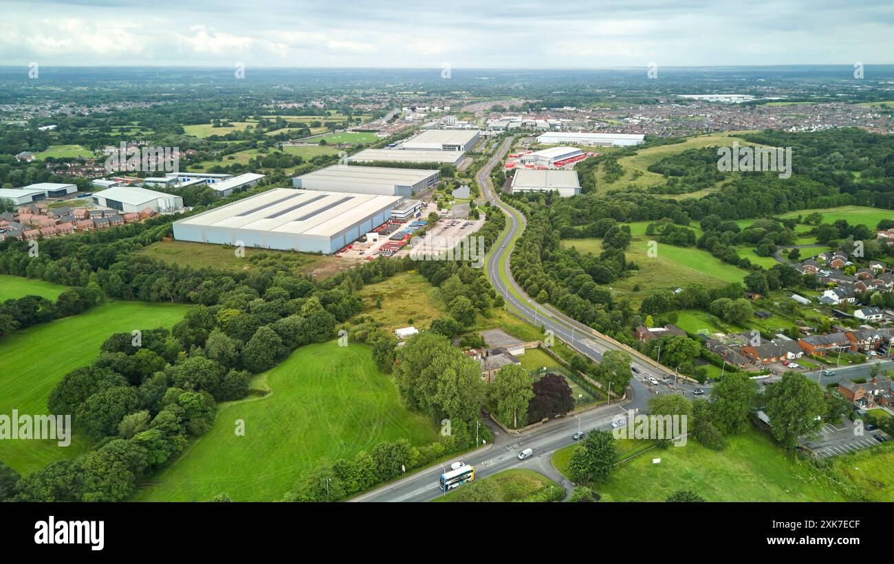 Buckshaw village Chorley lancashire, residential and industrial area ...