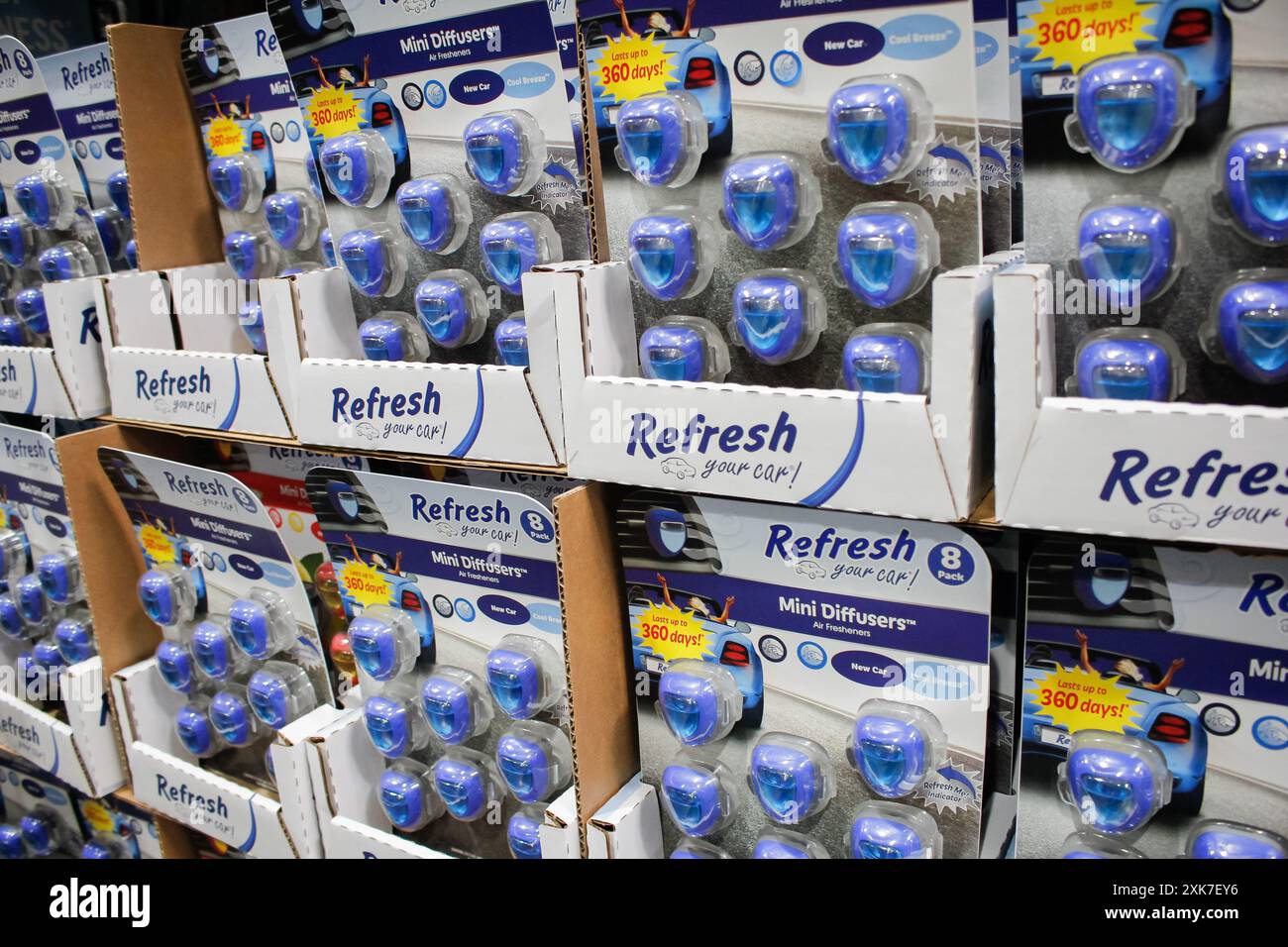 Los Angeles, California, United States - 04-06-2021: A view of several ...