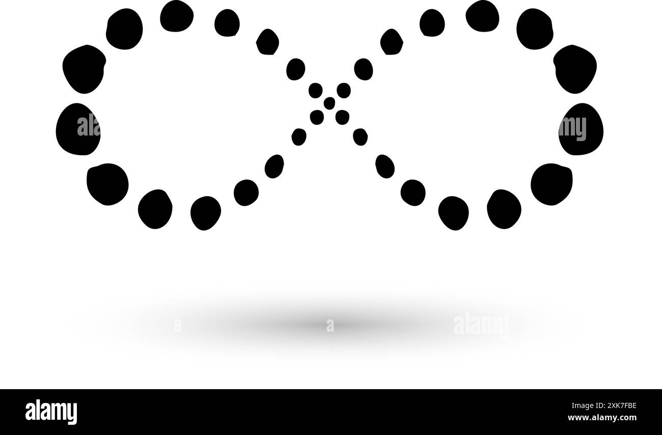 Infinity symbol hand drawn with ink brush Stock Vector Image & Art - Alamy