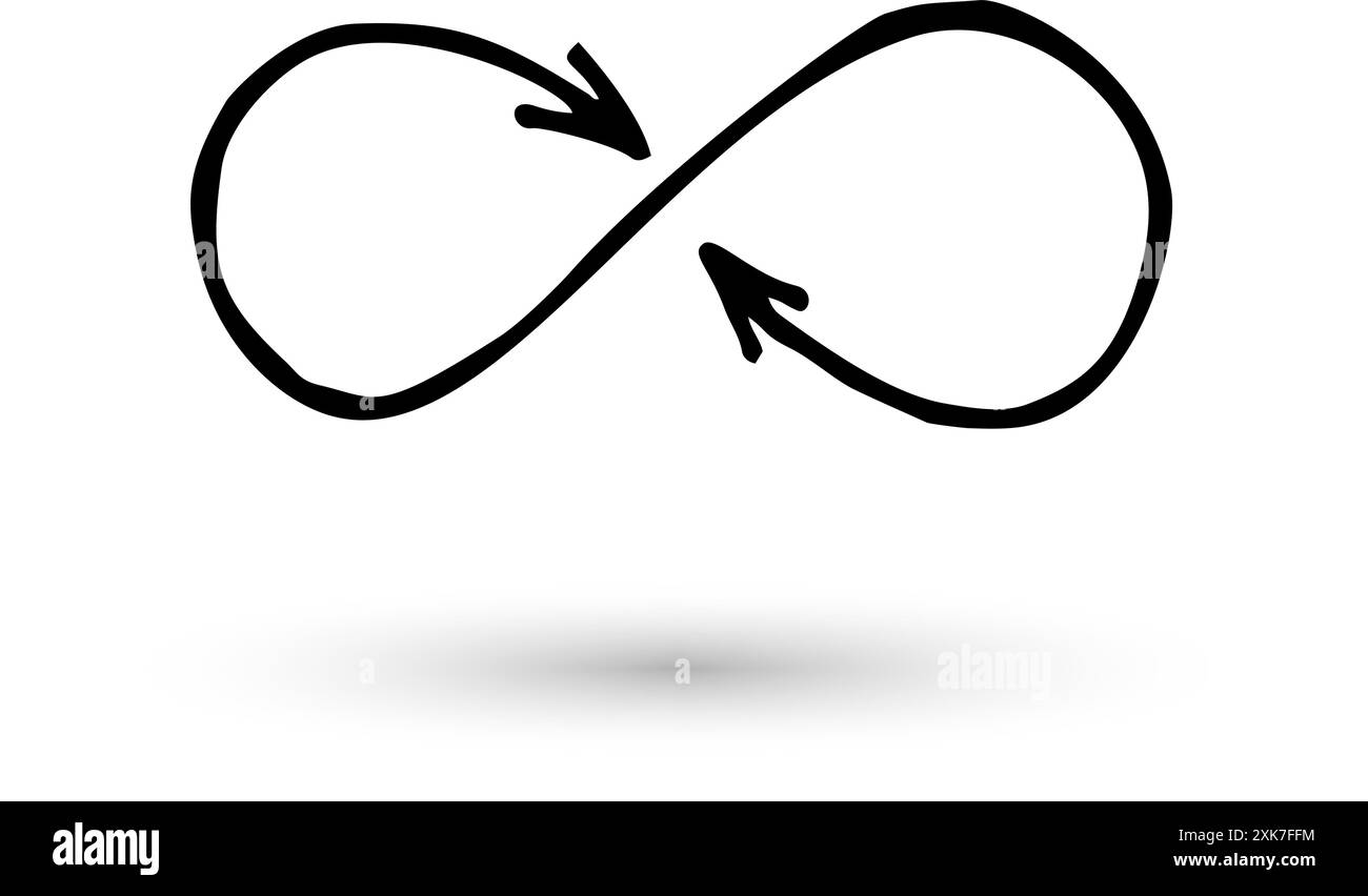 Infinity symbol Black and White Stock Photos & Images - Alamy