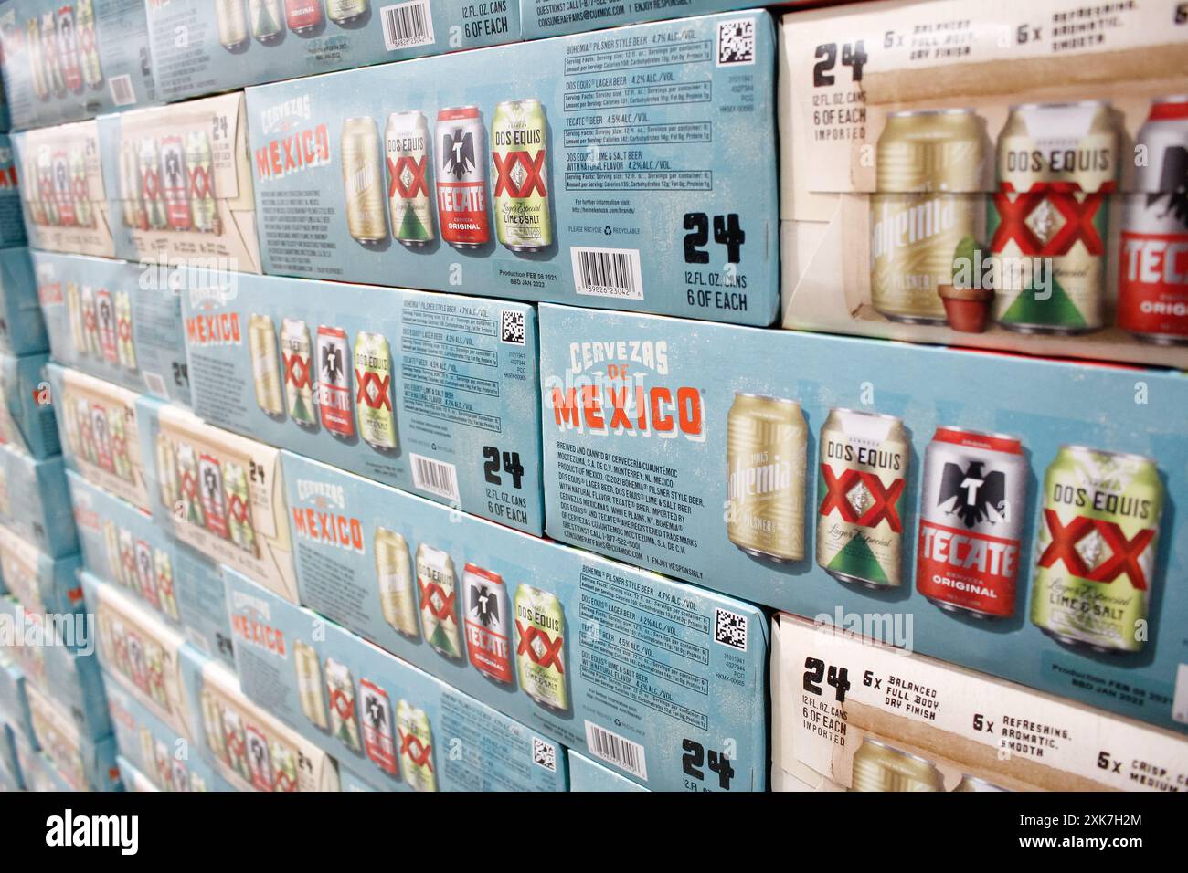 Los Angeles, California, United States - 04-06-2021: A view of several ...