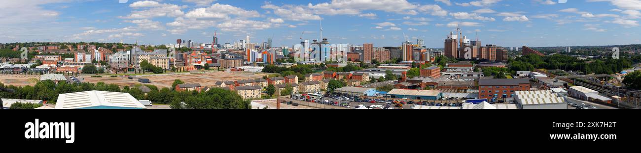 Panoramic view of Leeds City Centre in July 2024 Stock Photo - Alamy