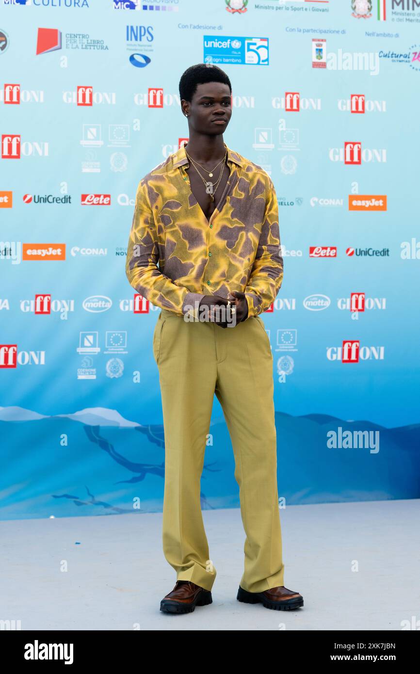 Giffoni Valle Piana, Salerno, Italy. 19th July, 2024. Senegalese actor ...