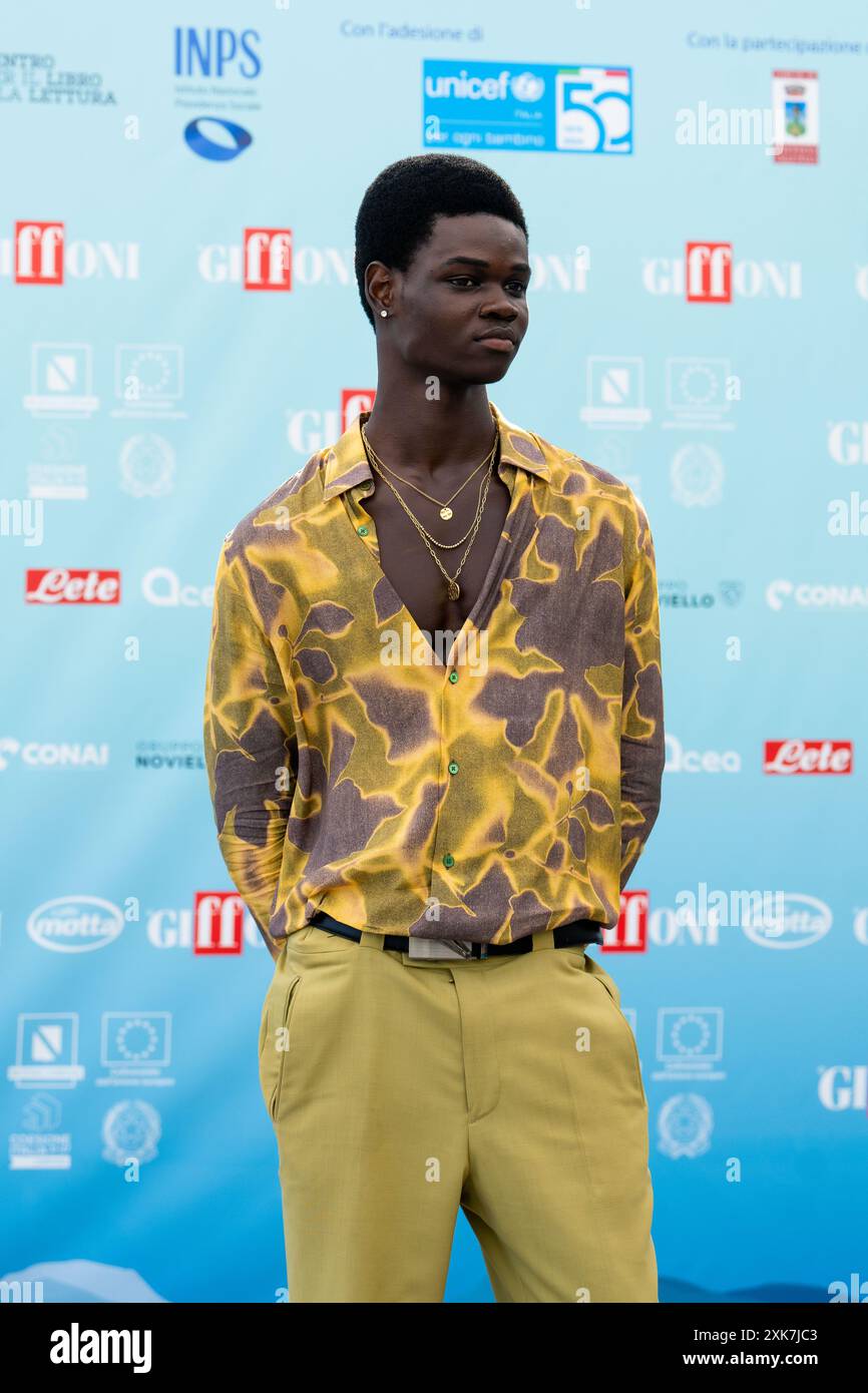 Giffoni Valle Piana, Salerno, Italy. 19th July, 2024. Senegalese actor ...