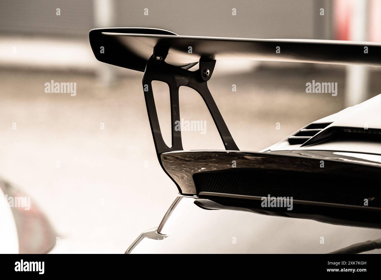 Rear spoiler closeup hi-res stock photography and images - Alamy