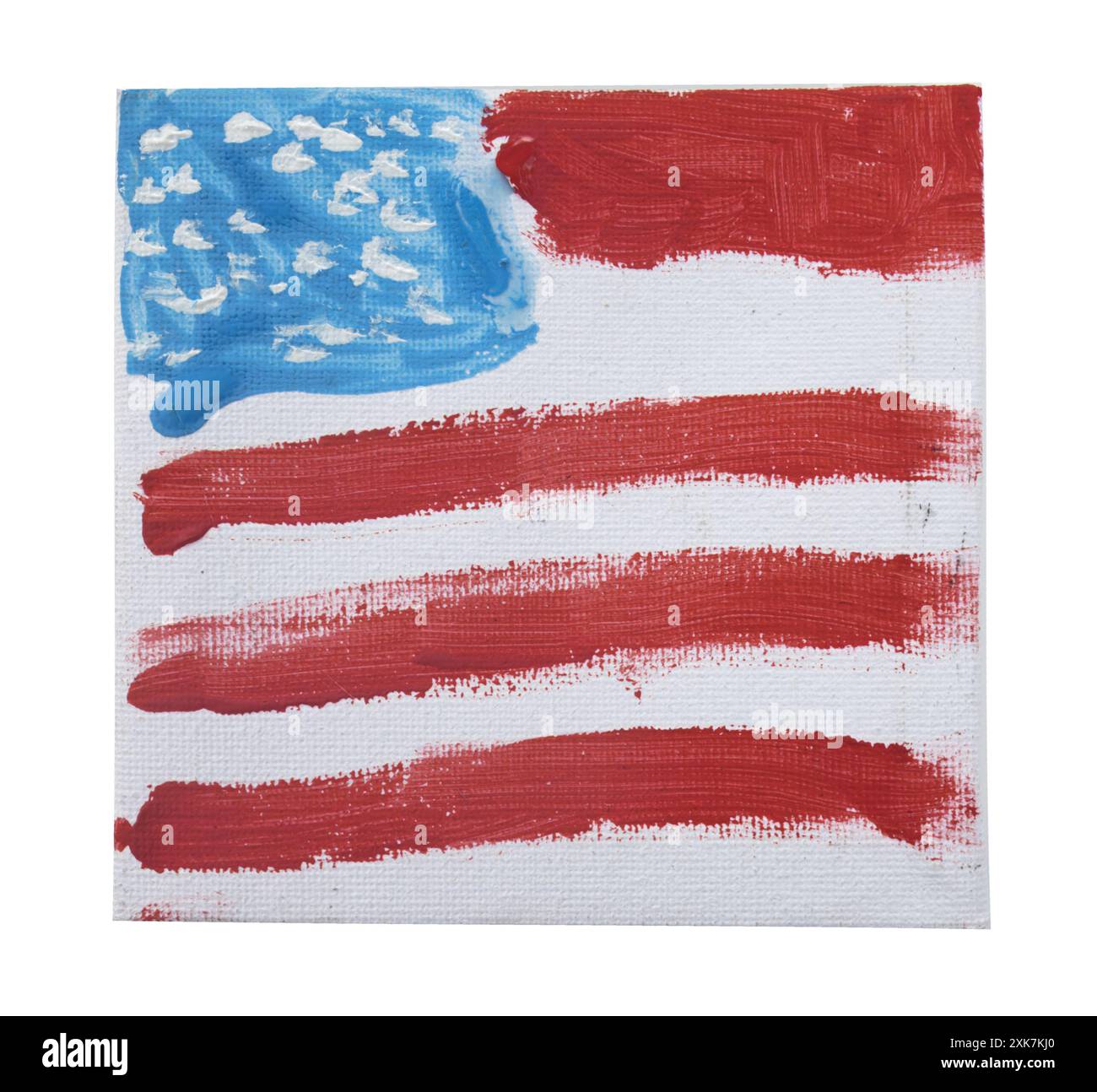 Hand painted american flag on hi-res stock photography and images - Alamy