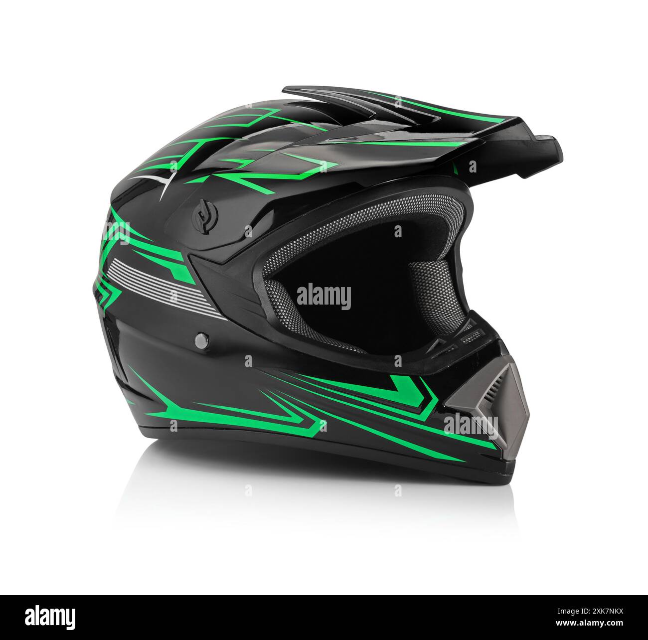 New stylish motorcycle helmet isolated on white Stock Photo - Alamy