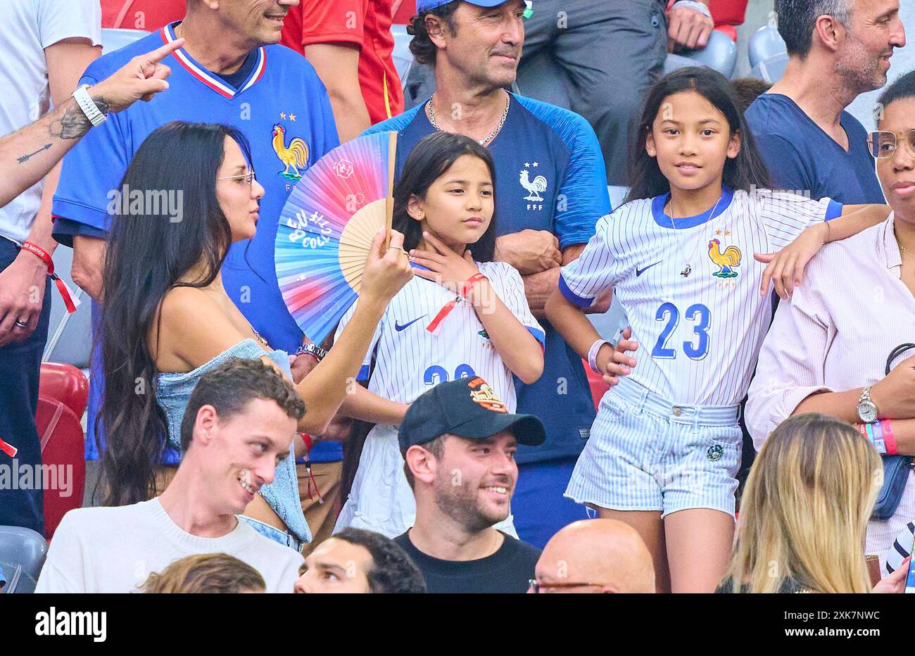 Marrion Valette Areola, wife of Alphonse Areola, FRA 23 in the semi ...