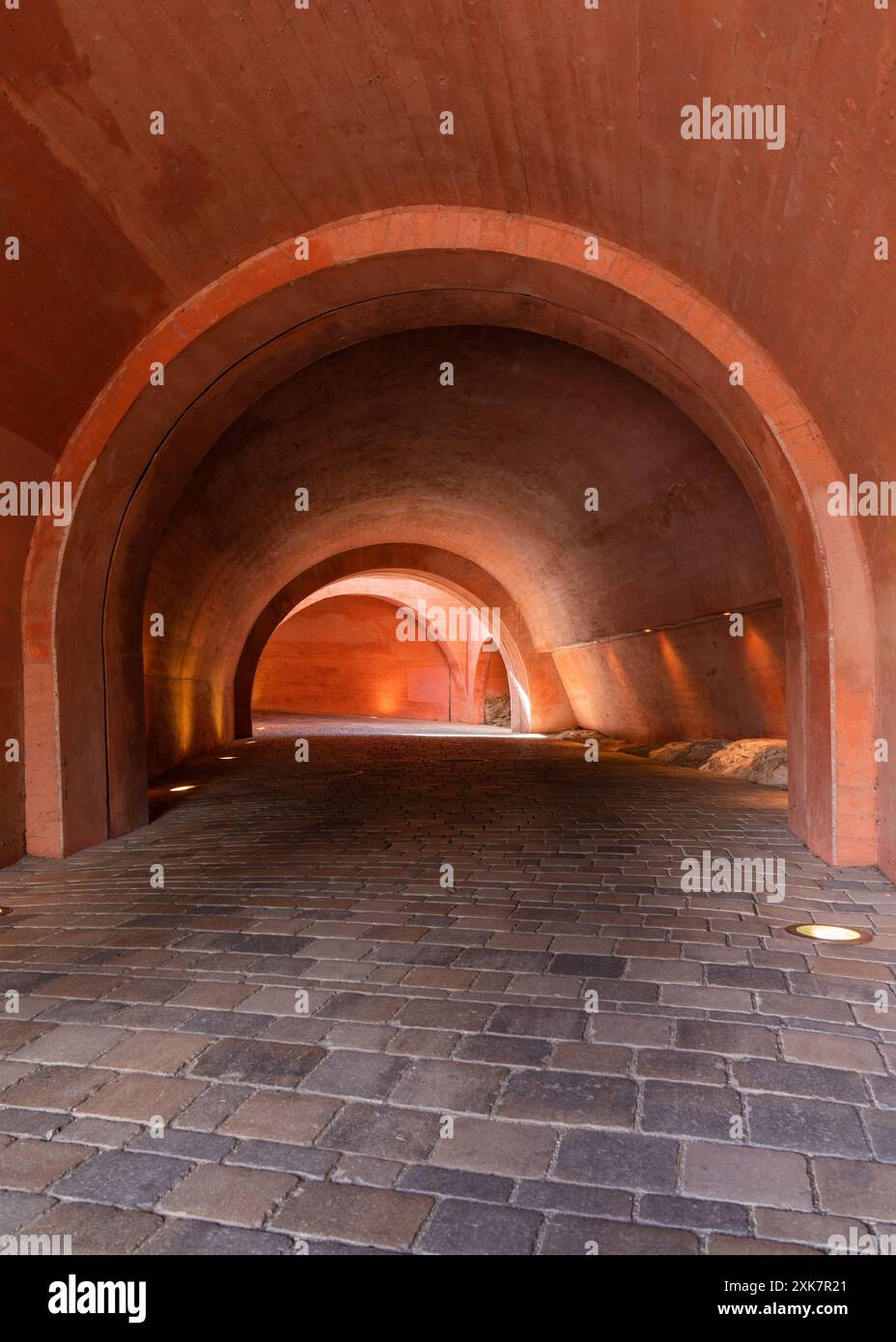 Underground tunnel in Senftenberg fortress. Germany. Brandenburg Stock ...